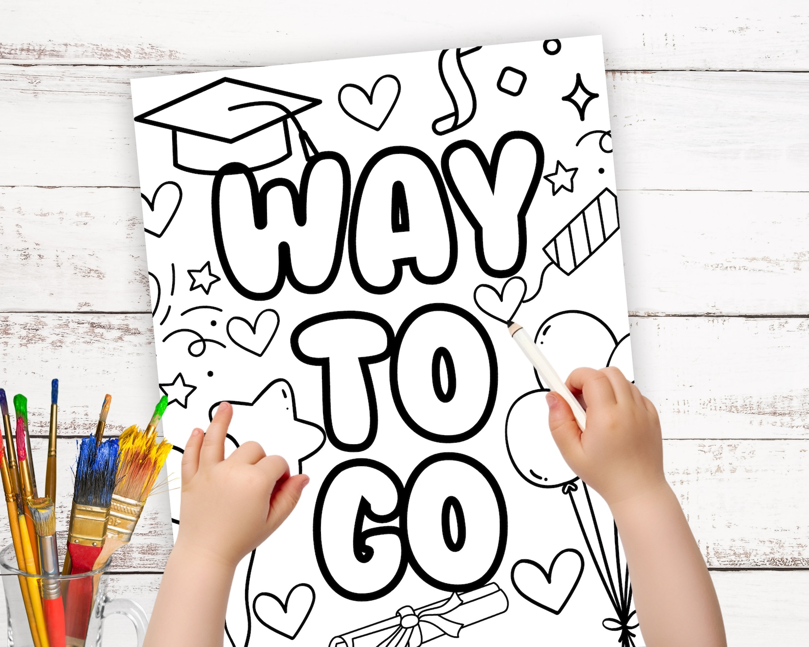 Preschool Graduation Coloring Pages, Graduation Activity, Kindergarten ...