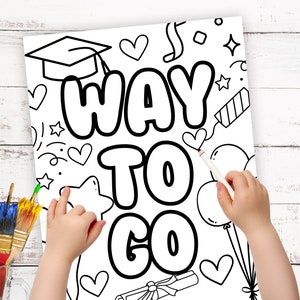 Preschool Graduation Coloring Pages, Graduation Activity, Kindergarten ...