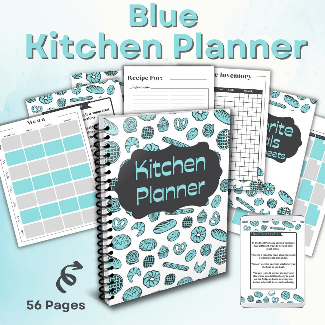 Kitchen Planner, Printable Meal Planner, Kitchen Inventory Planner ...