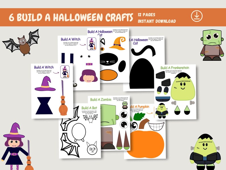 Halloween Preschool & Kindergarten Activity Bundle – Printable Learning ...