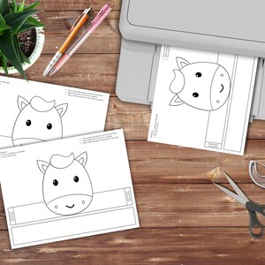 Horse Paper Hat Crown Craft, Horse Coloring Paper Crown Template, Wild ...