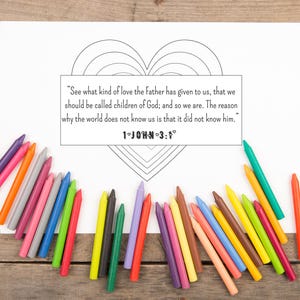Bible Verse Coloring Pages, Lord's Prayer Coloring Book Craft, Kids ...