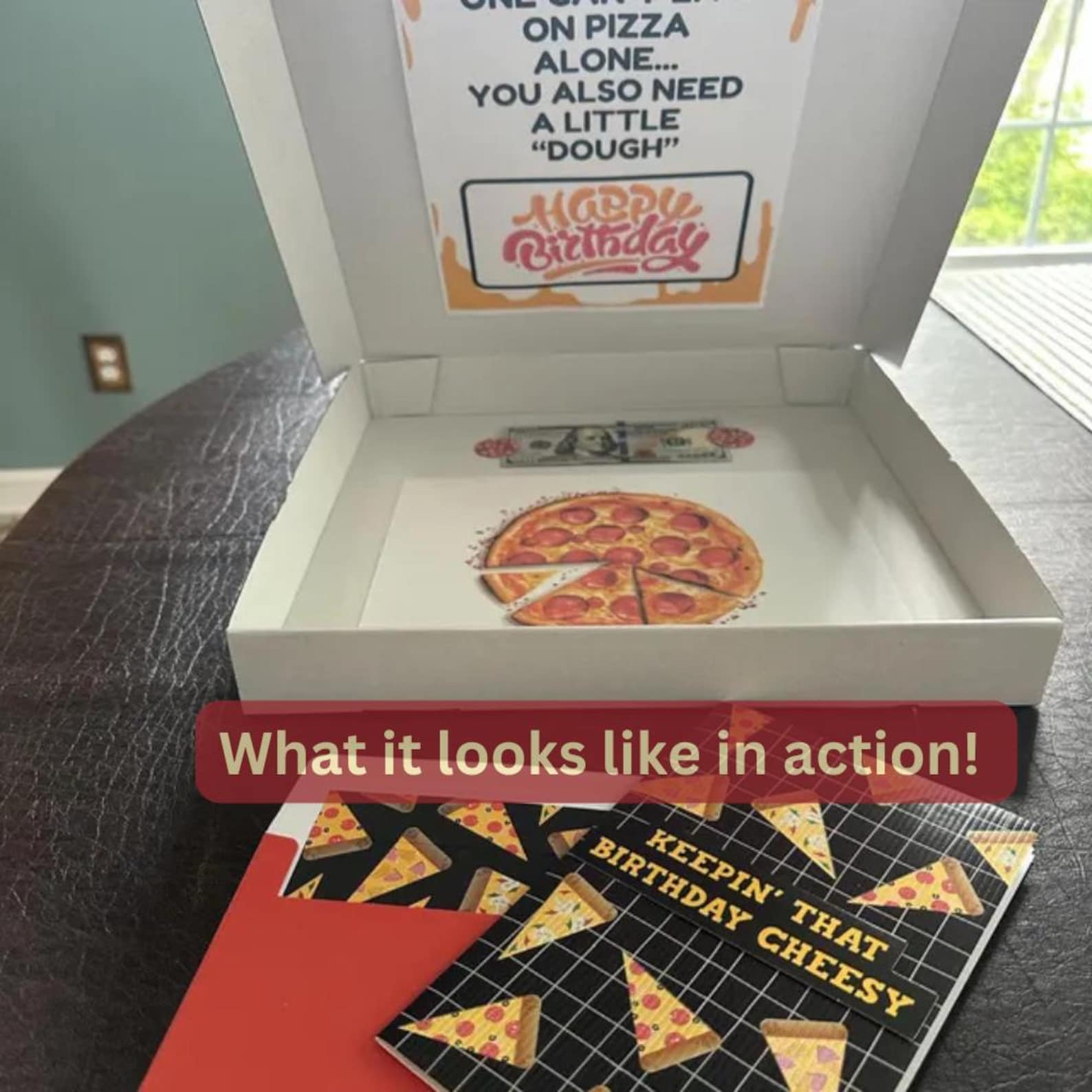 Printable Money Pizza Sign Bundle, Birthday Money Gift Idea, Birthday ...