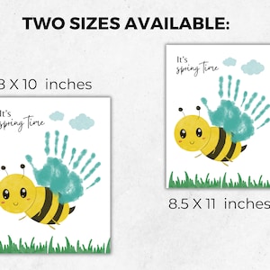 Spring Handprint Art Craft, Memory Baby Art Keepsakes, Preschool ...