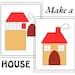 Build a House Cut & Paste Kid Craft, House Craft Printable Template ...