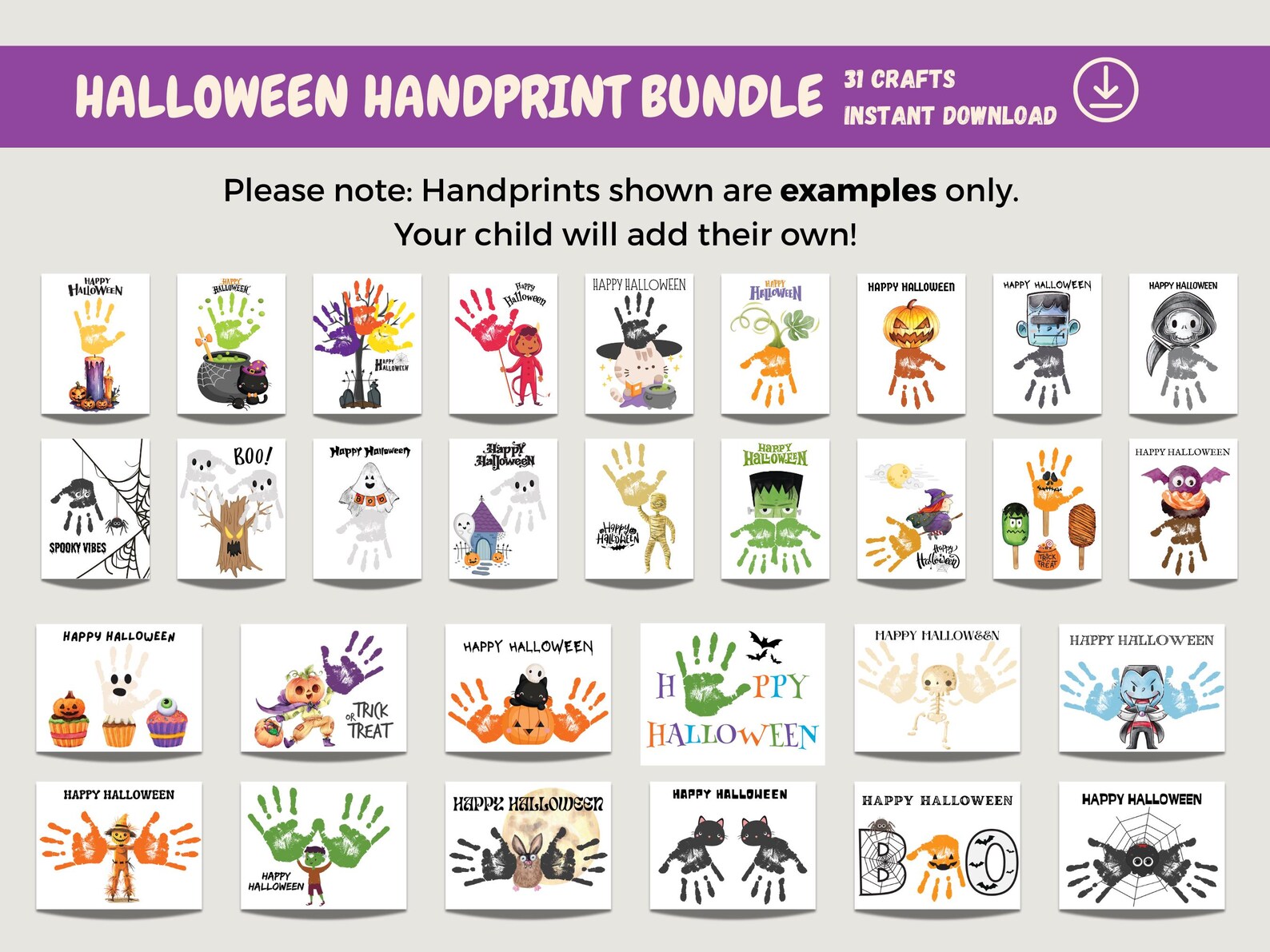 Halloween Activity Bundle Printable, Halloween Kids Crafts Ages 3-8 ...
