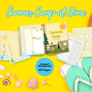 Summer Camping at Home Planner, Printable Camping Planner, Summer ...