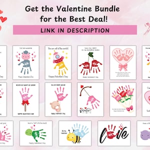Valentines Handprint Art, Pink Heart Handprint Craft, Handprint Poem ...