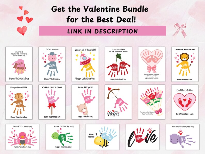 Candy Valentines Handprint Craft – Valentine’s Day Keepsake for Kids ...