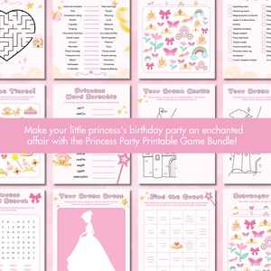Princess Birthday Party Games, Printable Birthday Games for Girls ...
