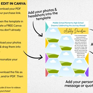 Middle School Yearbook Ad Template, Middle School Graduation Full Page ...