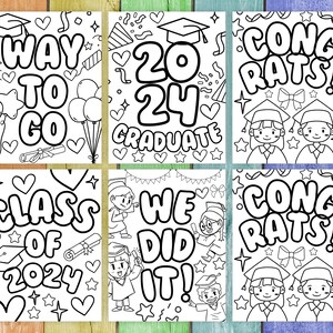 Preschool Graduation Coloring Pages, Graduation Activity, Kindergarten ...