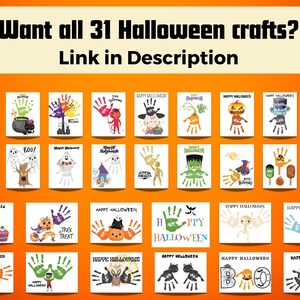 Halloween Black Cat Handprint Art, Printable Halloween Craft, Baby ...