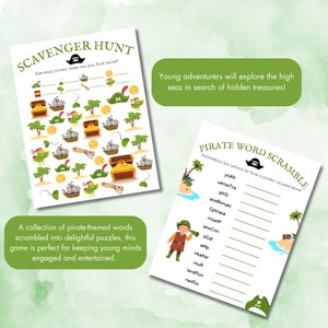 Pirate Birthday Party Game Bundle, What's Your Pirate Name, Kids Pirate ...