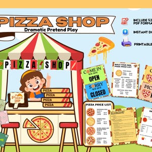 Dramatic Play Pizza Shop, Pretend Play Pizza, Imaginative Play ...