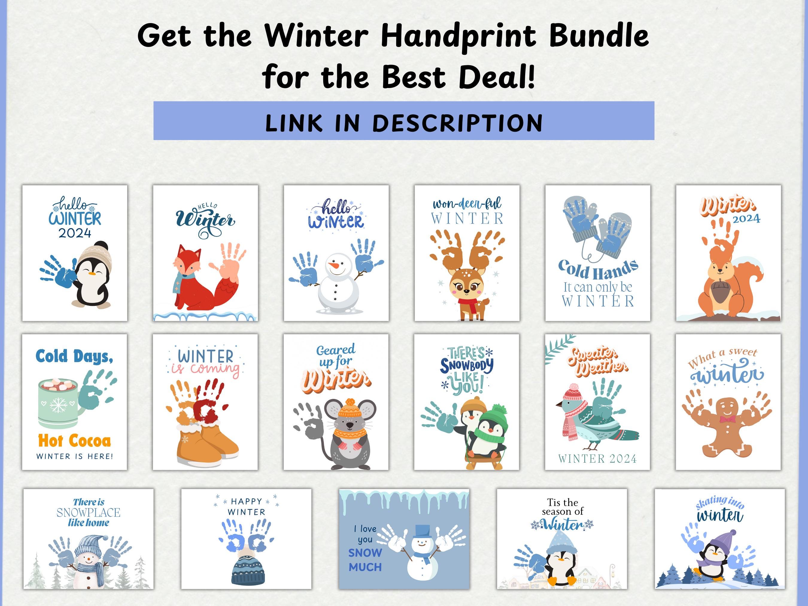 Penguin Handprint Art Craft – Printable Winter Handprint Activity for ...