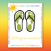 Summer Footprint Art Craft, Beach Footprint Art Craft, Baby Keepsake ...