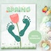 Easter Carrot Handprint Art, Easter Handprint Craft, Easter Greetings ...