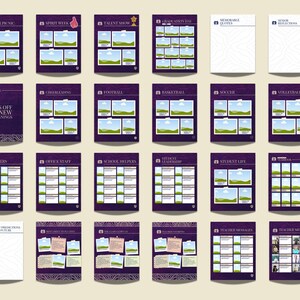 High School Yearbook Template, Editable Senior Memory Book, School ...