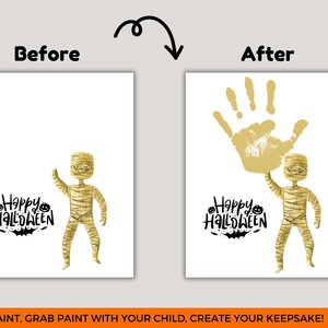 Halloween Handprint Art Bundle, Halloween Activities, Handprint Craft ...