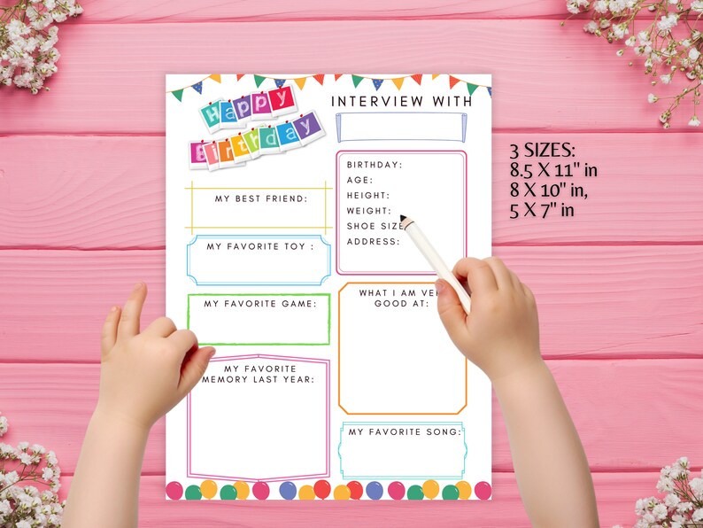 Printable Happy Birthday Time Capsules Set, Birthday Editable Time ...