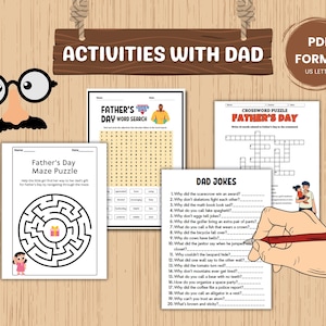 Father's Day Activities, Father's Day Games, Maze Game, Dad Jokes ...