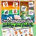 Zoo Animal Match Sensory Bin Cards, Learning Activities, Zoo Sensory ...
