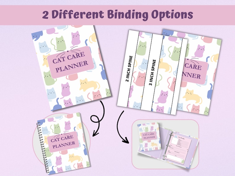 Cat Care Planner, Printable Cat Care Binder, Cat Checklist Pet Tracker ...