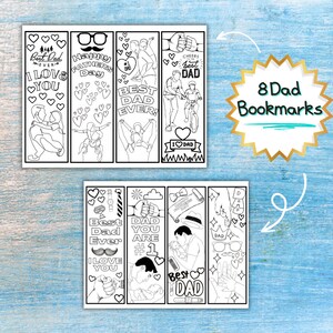 Father's Day Printable Bookmarks, Father's Day Crafts for Kids, Best ...