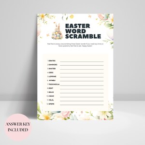 Easter Games for Kids, Printable Easter Party Games, Easter Egg ...