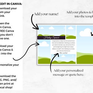 Editable Half Page Yearbook Ad Layout, High School Senior Half Page AD ...