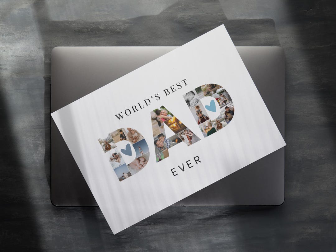 World's Best Dad Card, First Father's Day Gift, Customizable Dad Photo ...