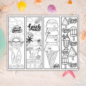 Summer Printable Bookmarks, Summer Crafts for Kids, Animal Bookmarks ...