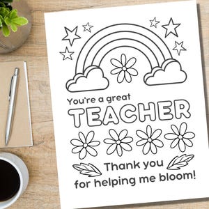 Teacher Appreciation Coloring Page, Teacher Appreciation Week, Thank ...