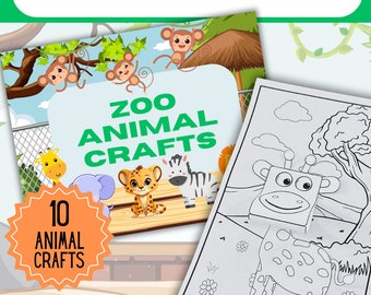 Zoo Animal Matching Game Preschool Activities Printable Zoo Matching ...