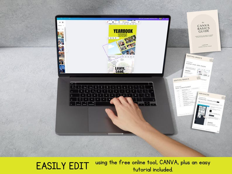 Class of 2026 Yearbook Template, Editable Senior Yearbook Layout, High ...