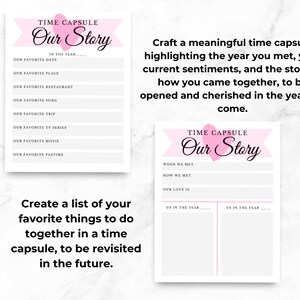 Couple Time Capsules Editable Template, Valentine's Time Capsule Sign ...