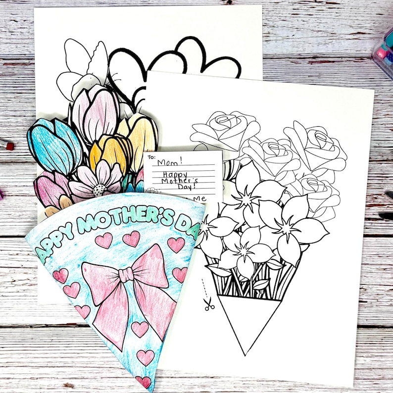 Mother’s Day Printable Activity Bundle for Kids, Crafts, Worksheets and ...
