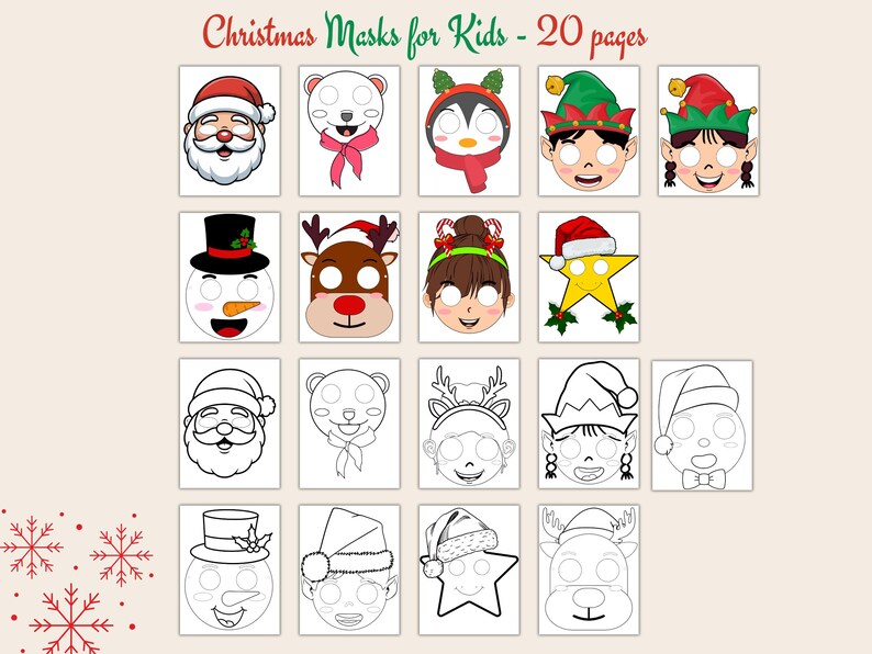 Christmas Activity & Coloring Bundle for Kids, 300+ Pages Crafts ...