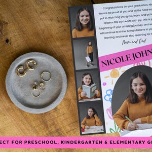 Editable Elementary Yearbook Ad Template, Graduation Tribute Full Page ...