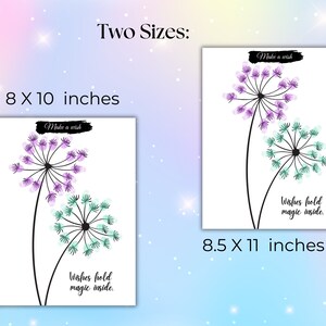 Fingerprint Dandelion Art Craft, Wishes Handprint Craft, Keepsake DIY ...