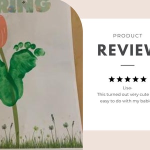 Spring Footprint Art Craft, Memory Baby Art Keepsakes, Preschool ...