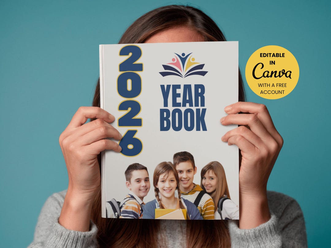 High School Yearbook Template, 37 Canva Editable Pages, Covers, Event ...