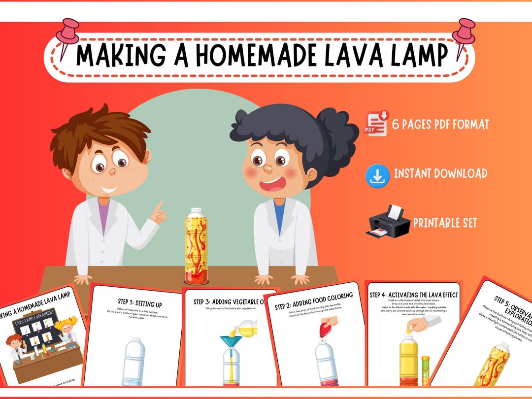 Lava Lamp Printable Activity, Homemade Kids Lava Lamp Science ...