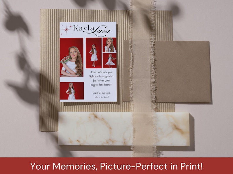Full Page Pageant Ad Template, Editable Miss Pageant Tribute Canva ...