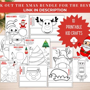 Build a Christmas Tree Craft, Christmas Activity Printable Xmas Tree ...