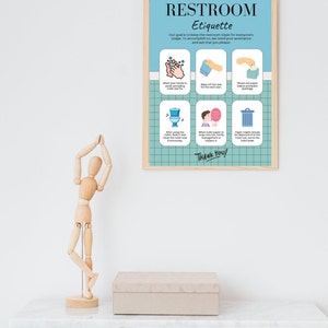 Toilet Rules Digital Poster, A3, in JPG File + Toilet Rules Poster ...