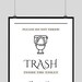 Toilet Sign, A4 Format, in Files: 1 PDF and 1 JPG + 1 Editable Model on ...