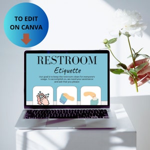 Toilet Rules Digital Poster, A3, in JPG File + Toilet Rules Poster ...