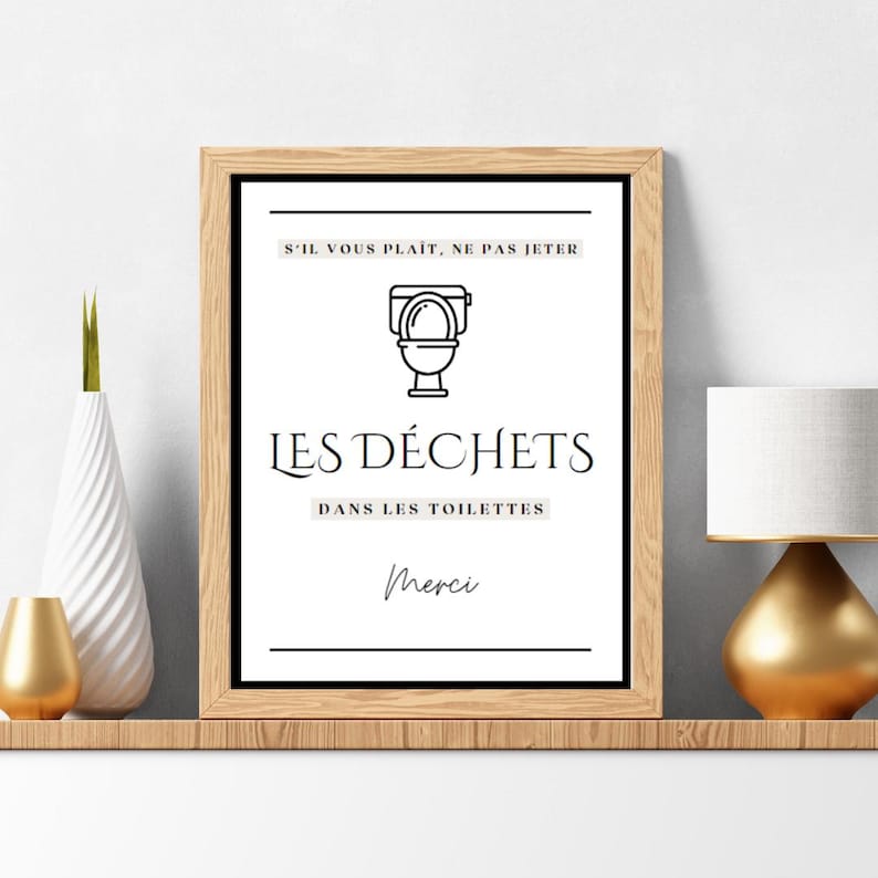 Toilet Sign, A4 Format, in Files: 1 PDF and 1 JPG + 1 Editable Model on ...